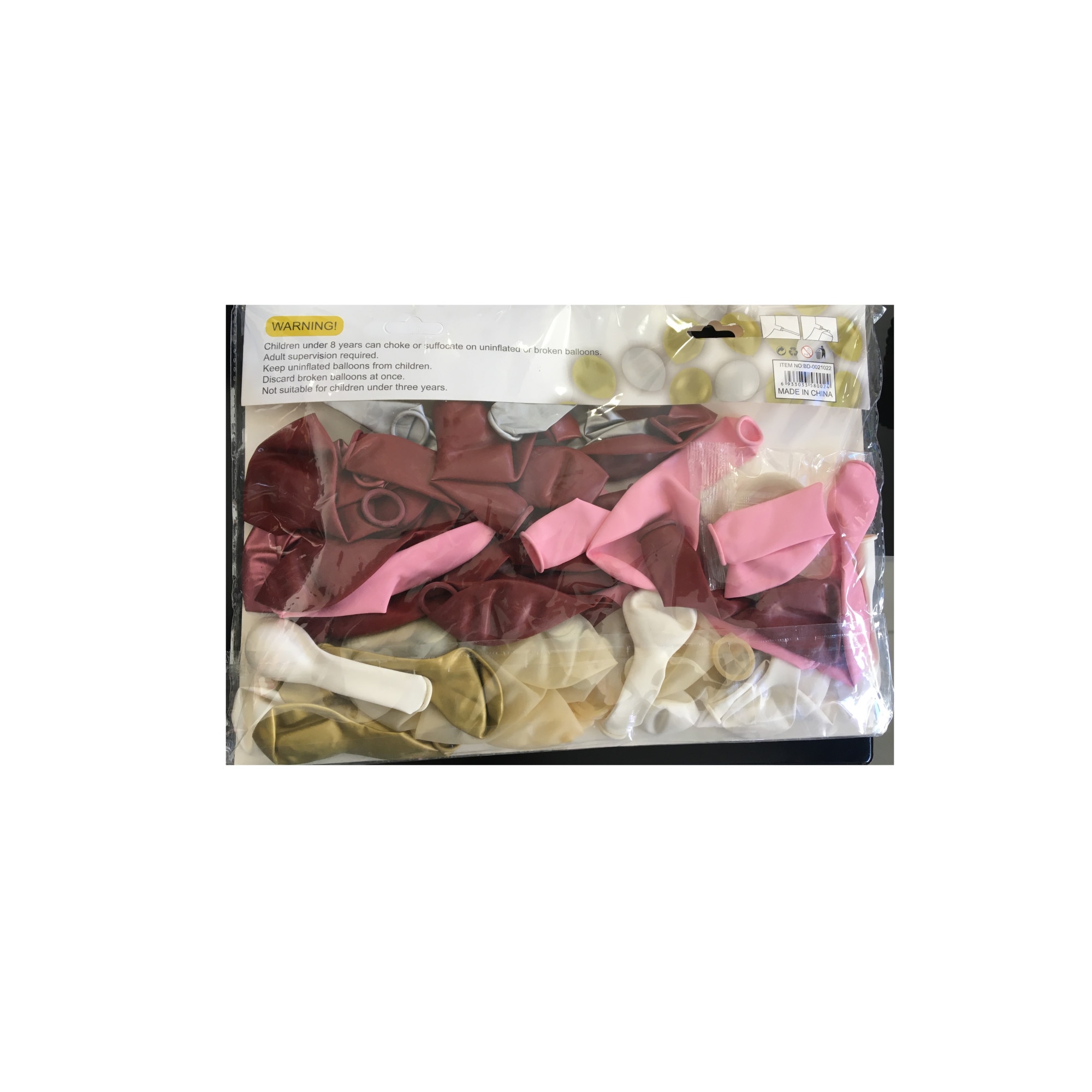 Set arcada baloade 103 buc set grena, auriu, roz, argintiu si crem cu ...