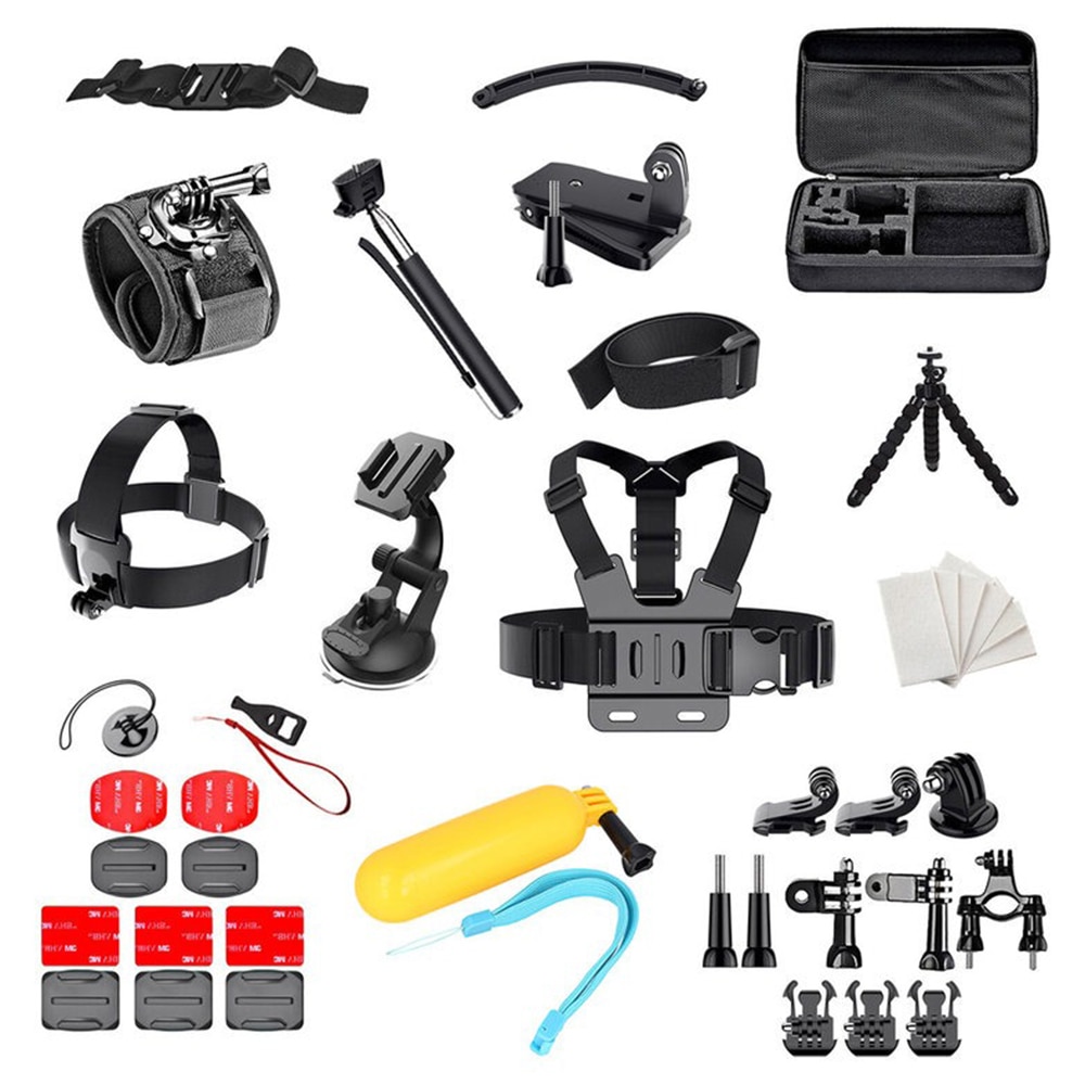 Set de Accesorii 50 in 1 pentru Camera Sport GoPro, OPTIM SOLUTION ...