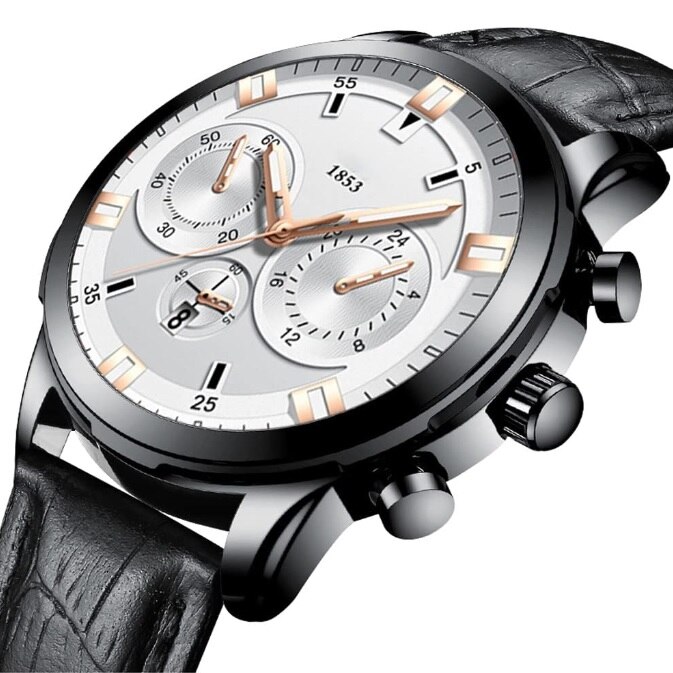 Ceas de mana barbatesc Wlisth 1853, design clasic, quartz, analog ...