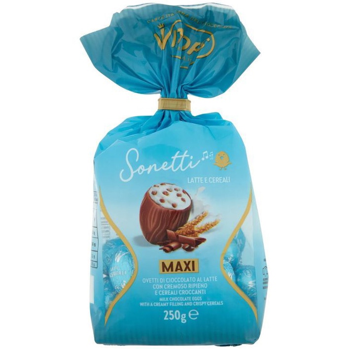 Maxi oua ciocolata lapte cu crema lapte si cereale,Witors,250g - eMAG.ro