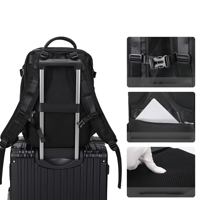 Rucsac de calatorie, Port USB, Compartiment pentru laptop, Rezistent la ...