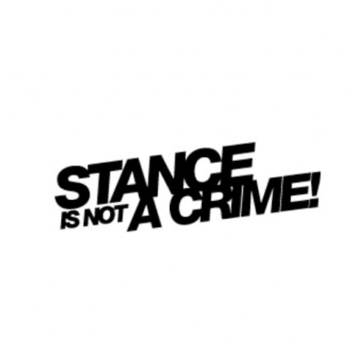 Sticker Stance Is Not A Crime - 15 CM - Alb - eMAG.ro