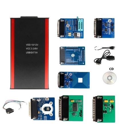 Set programator chei auto, 7 Adaptoare, Resetare airbag, Versiune ...