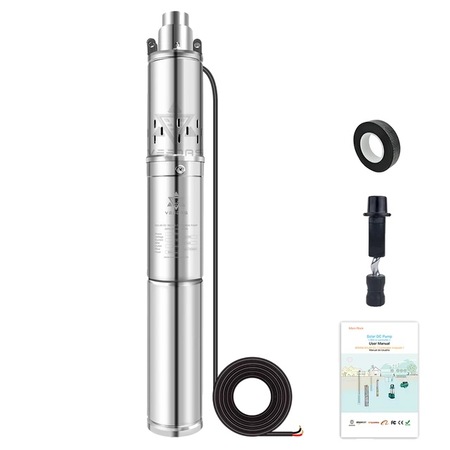 Pompa submersibila pentru apa de put, solara, 3SP2-35-D12-150BI, 370W ...