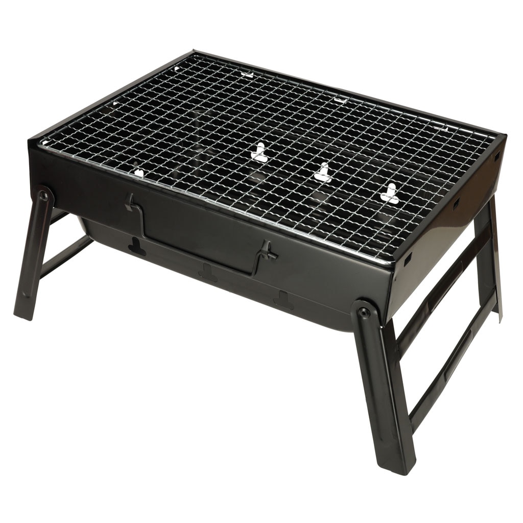 Gratar gradina Luka TravelBBQ GM11000, portabil, pliabil, negru ...