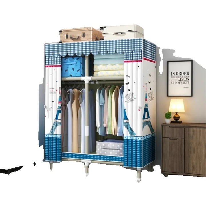 Dulap portabil din panza 105x45x170cm, otel - eMAG.ro