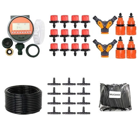 Sistem de irigare prin picurare pentru gradina, set flexibil, 10m - eMAG.ro