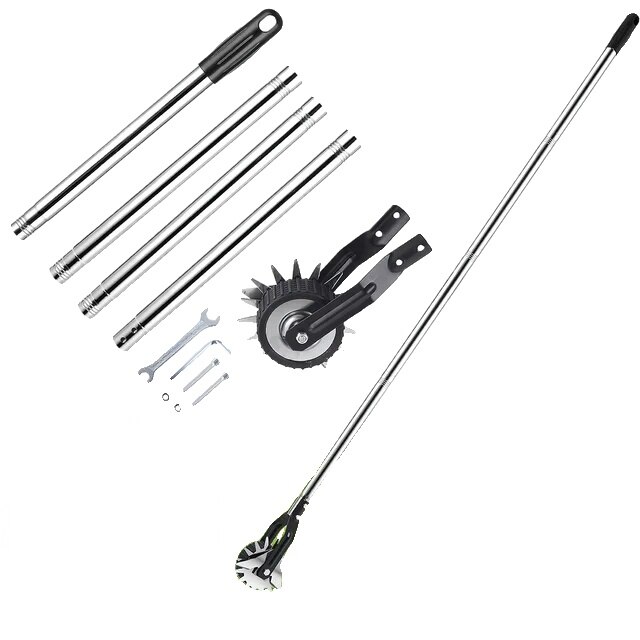 Tremmer de tuns iarba cu roti, manuala, maner reglabil 40-170cm, lame ...