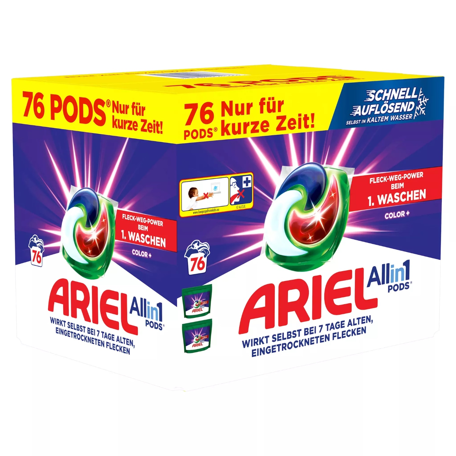 Detergent rufe Ariel, capsule, Color, 76 buc. - eMAG.ro