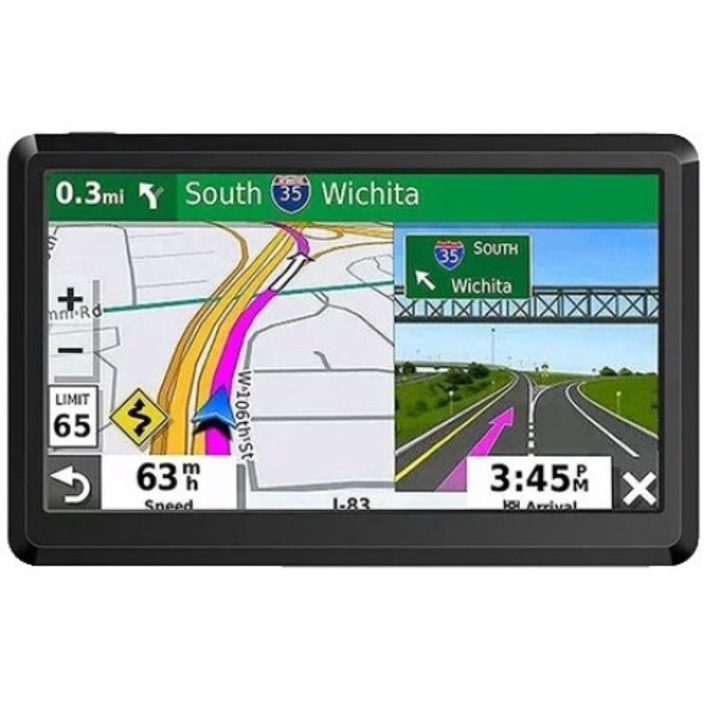 Navigatie GPS, Plastic, Negru, 7 inch, Harta Europei - eMAG.ro