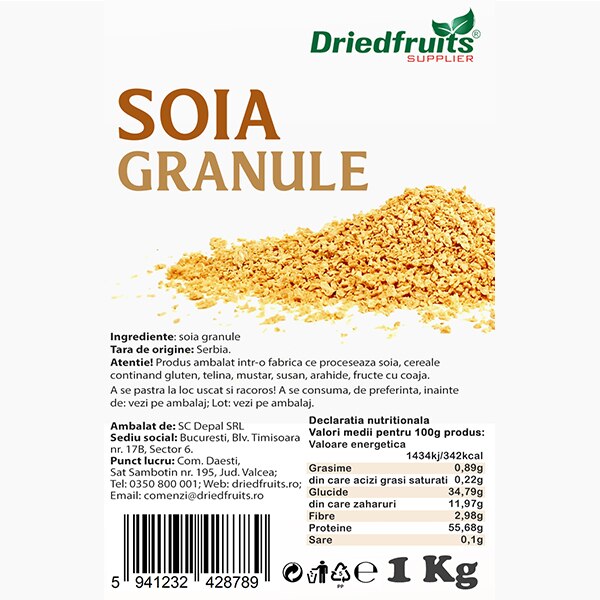 Soia granule - 1 kg - eMAG.ro