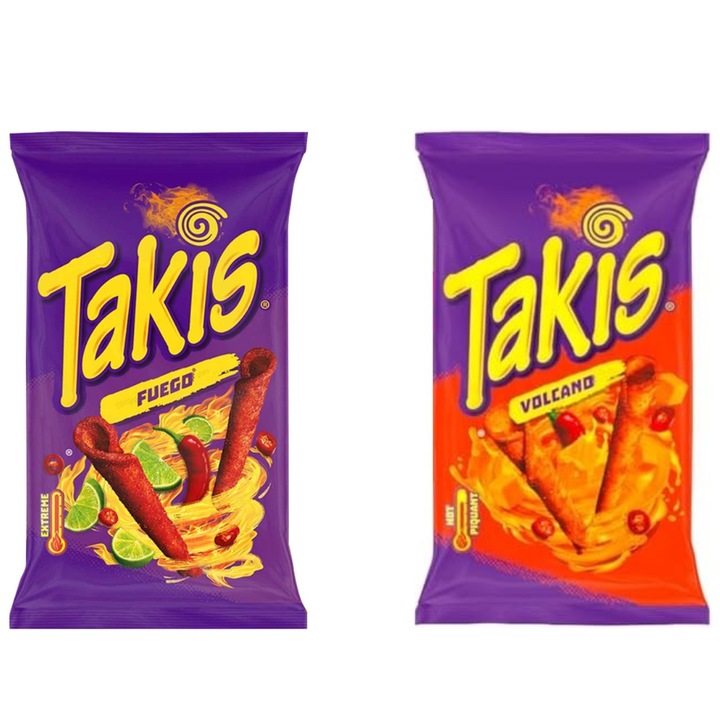 Chips Takis Fuego 90g + Takis Vulcano 90g - eMAG.ro