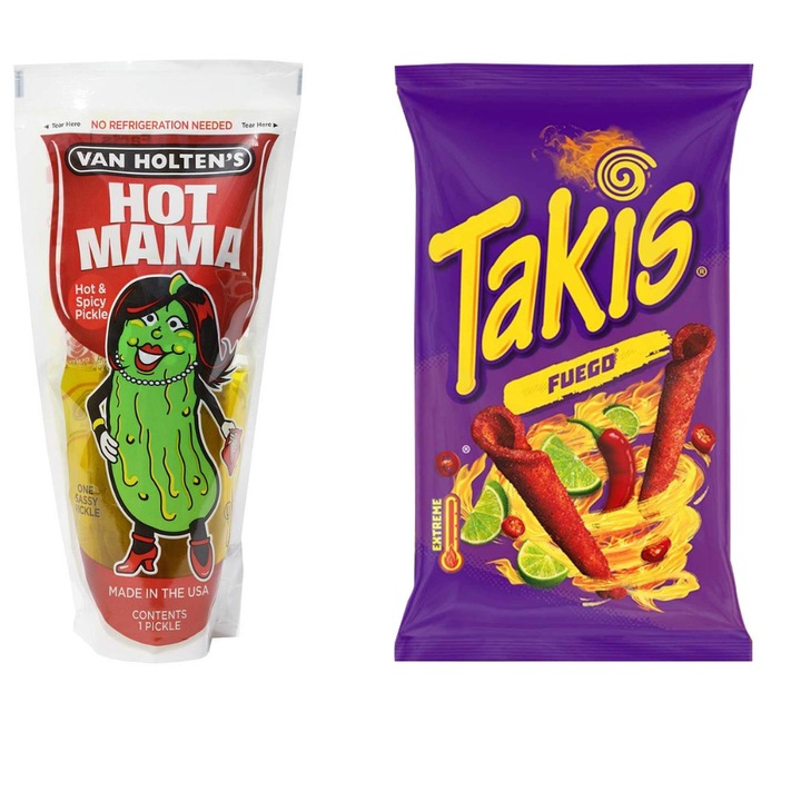 Castravete Van Holten's Hot Mama 196g + Takis Fuego 90g - eMAG.ro