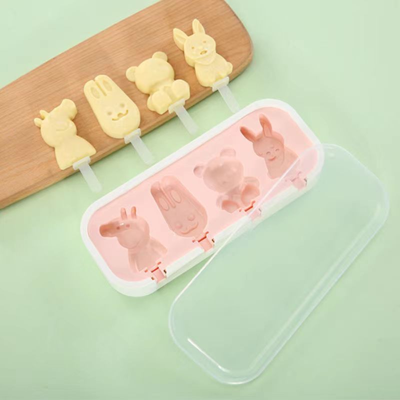 Forma de inghetata DIY, JENUOS®, silicon de calitate alimentara, usor ...