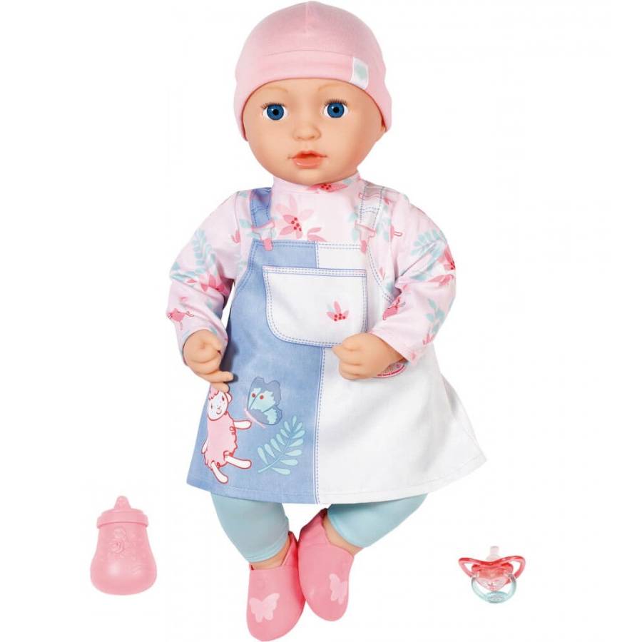 Papusa BABY born Mia 43cm, cu accesorii, multicolor - eMAG.ro