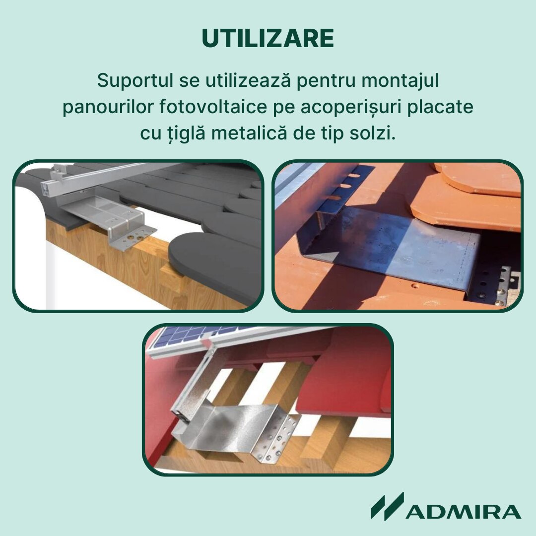 Carlig de fixare fix pentru tigla ceramica cu solzi - eMAG.ro