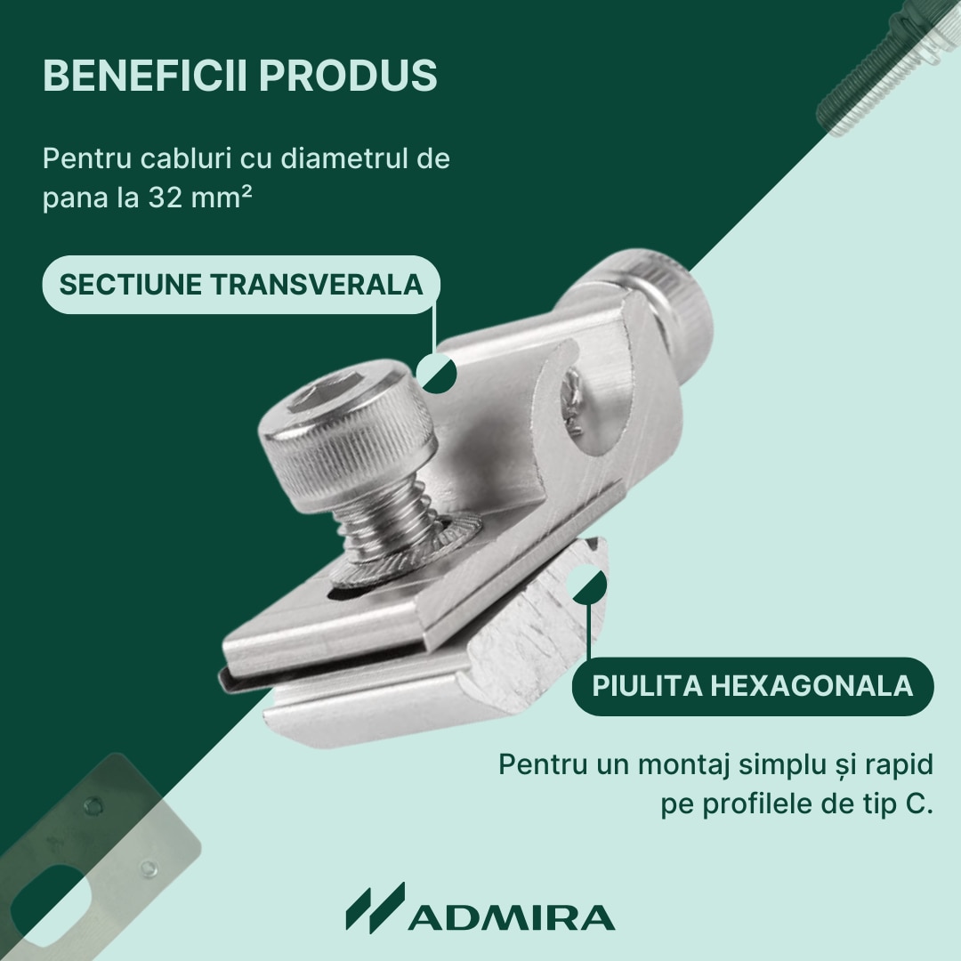 Clema de impamantare pentru Profil Tip C - eMAG.ro