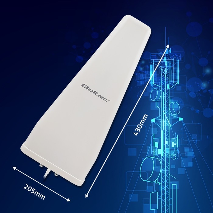 Antena 4G LTE DUAL, Qoltec, 14dBi, omnidirectionala, externa - eMAG.ro