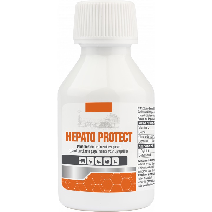Solutie orala cu vitamine si silimarina pentru suine si pasari HEPATO ...