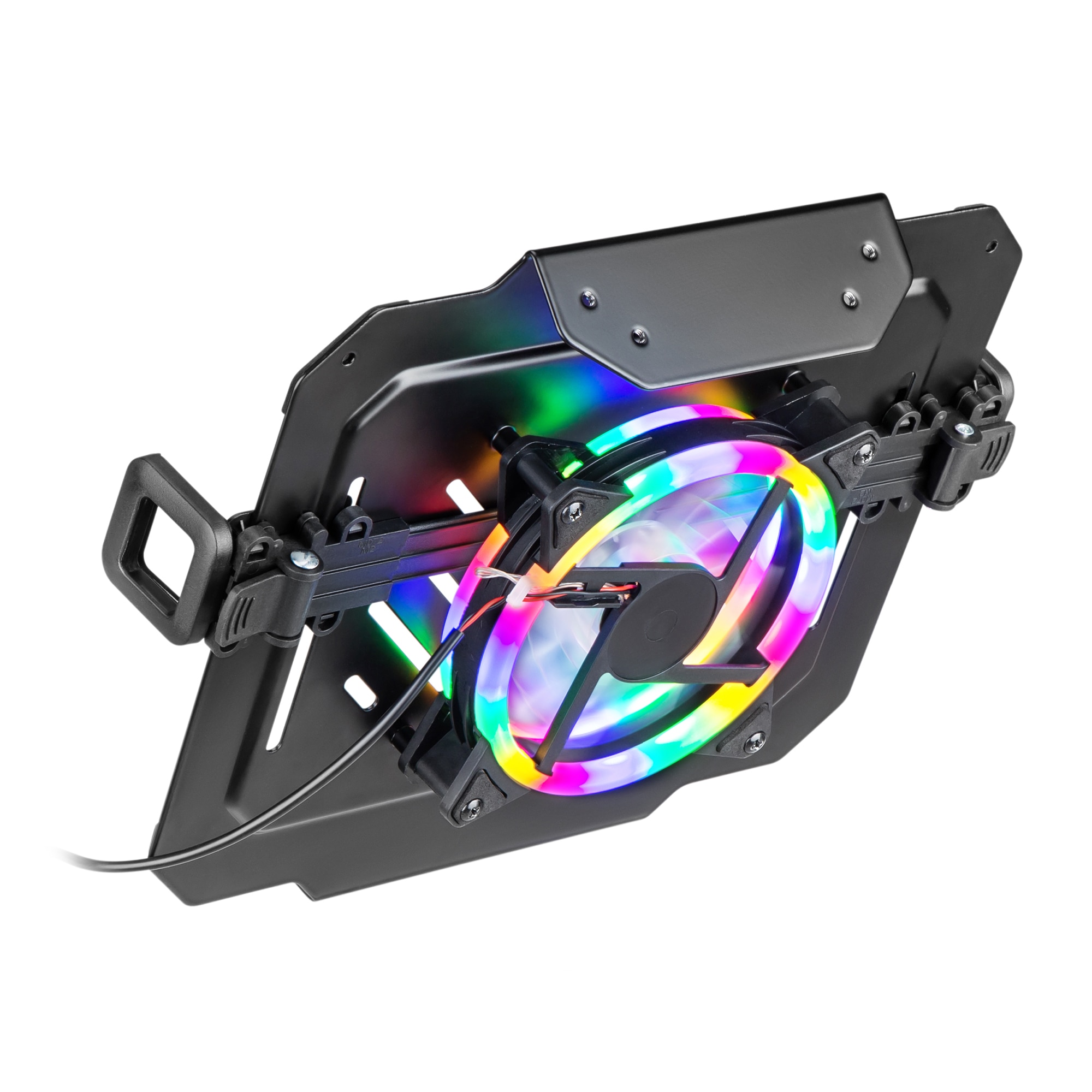 Univerzális RGB megvilágított laptop állvány, kompatibilis a VESA ...