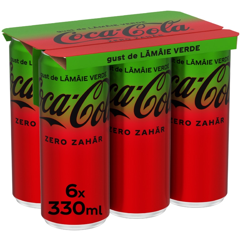 Coca-Cola lime, doza, 6 x 0.33 - eMAG.ro