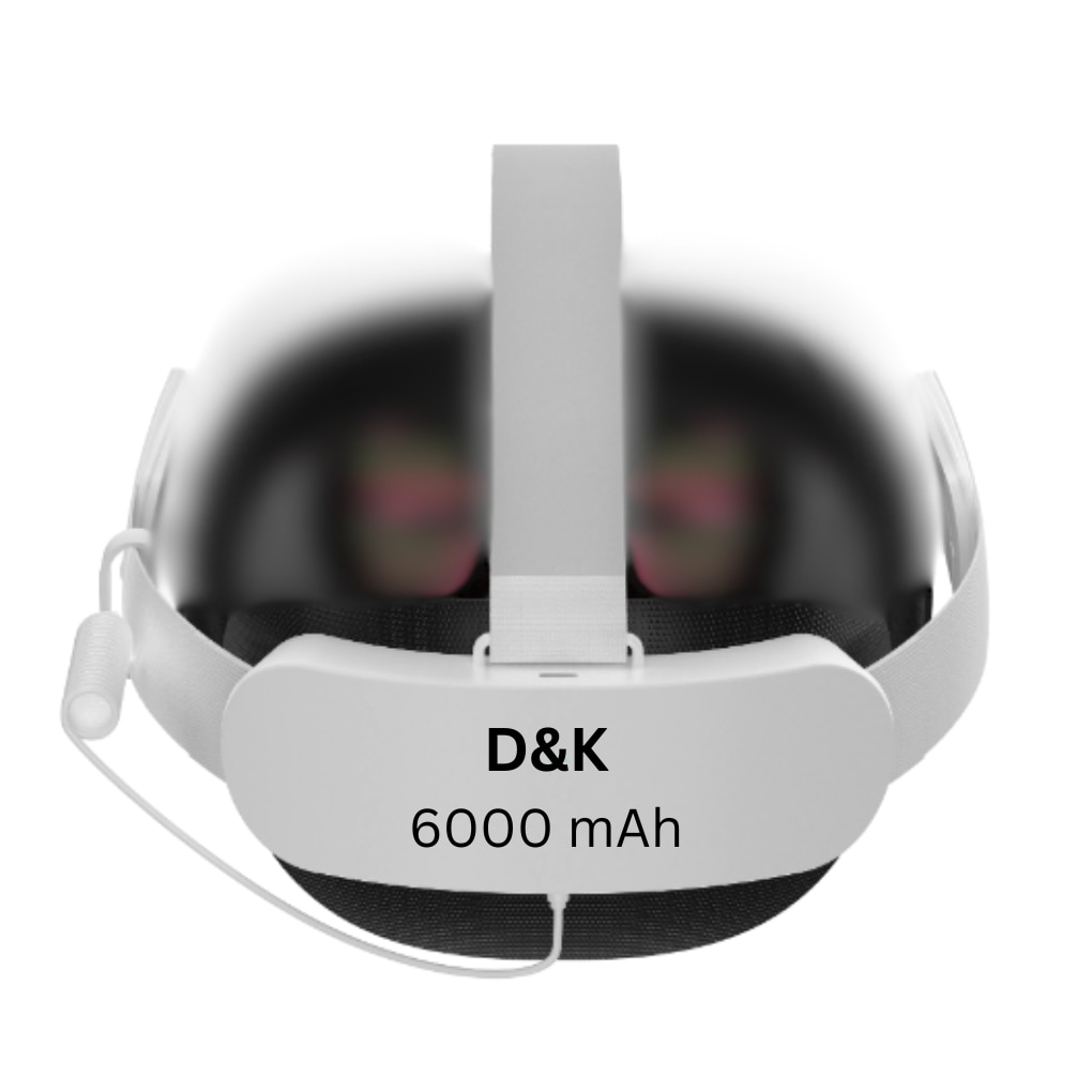 Curea cu baterie pentru Oculus Quest 2, Alb - eMAG.ro