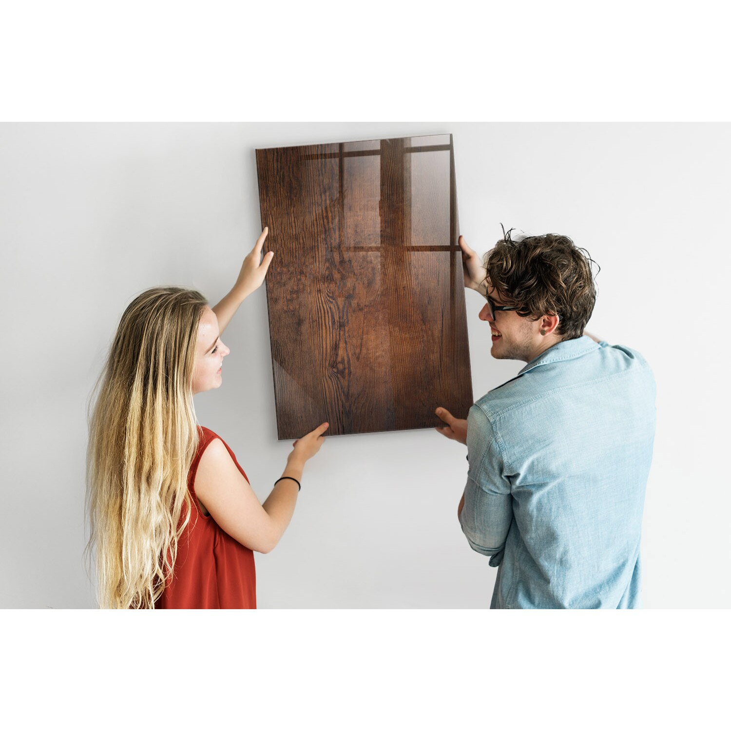 Tabla magnetica, Coloray, Lemn intunecat, Maro, 60 x 90 cm, Magneti ...