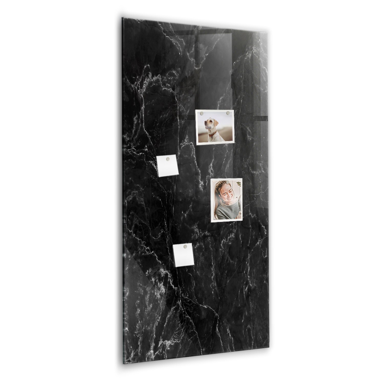 Tabla magnetica, Coloray, Marmura intunecata, Multicolor, 60 x 120 cm ...