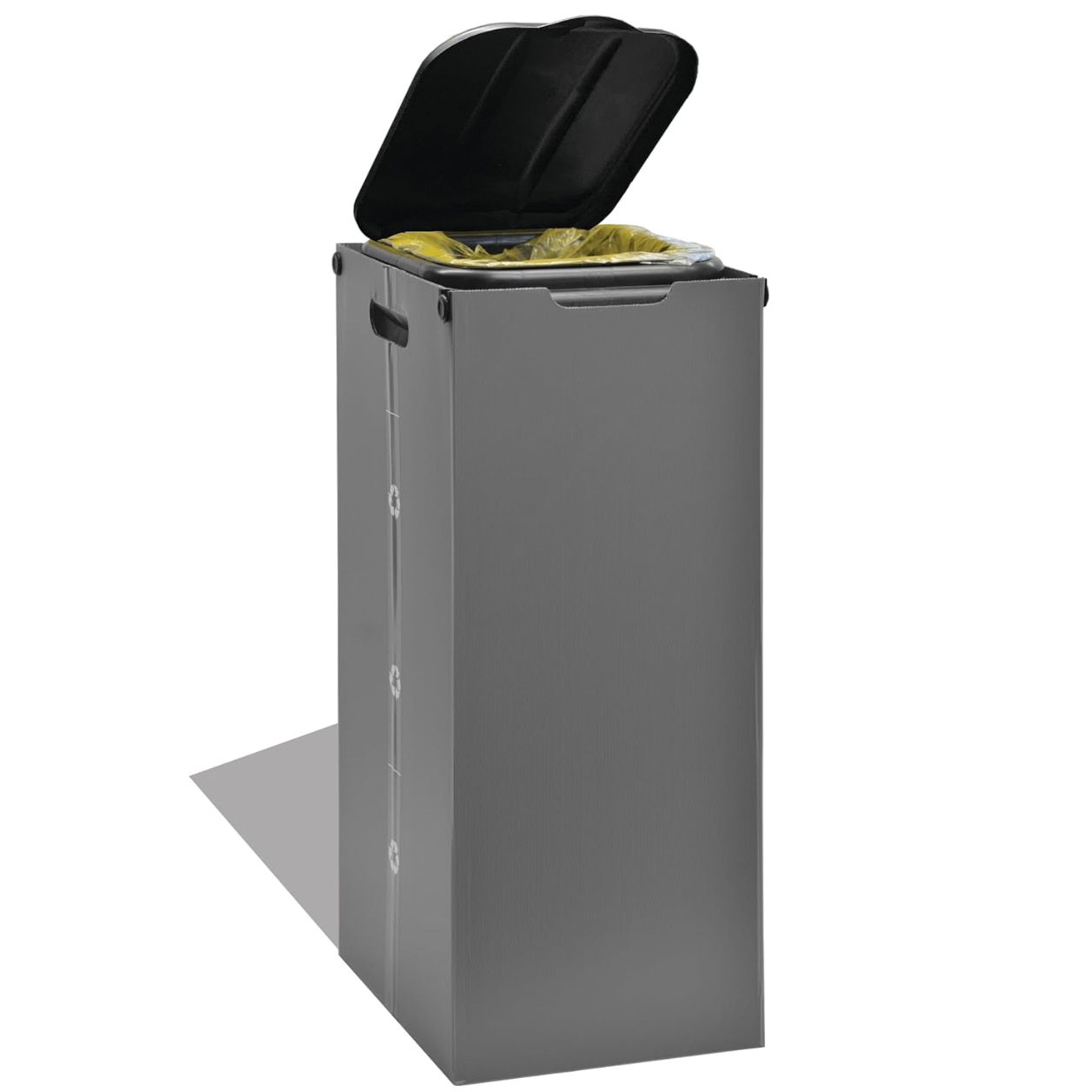 Suport pentru saci de gunoi “ECOKUBE”, negru, cm 32 x 38 x 78-h, cu ...