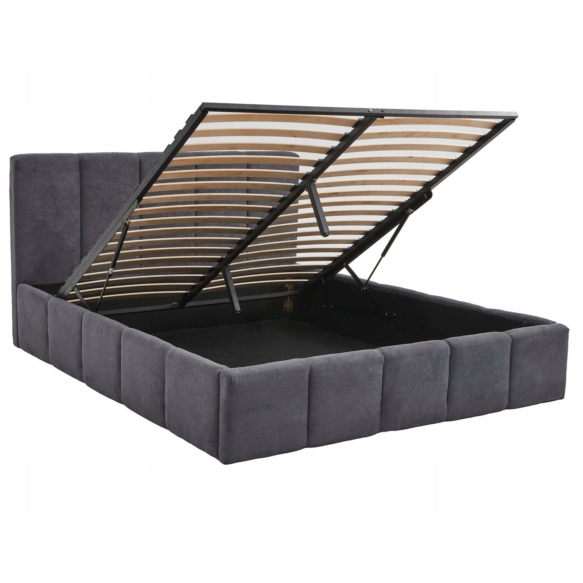 Pat Tapitat Rabatabil cu Lada Depozitare, 160x200 cm, Pro Line 18 ...