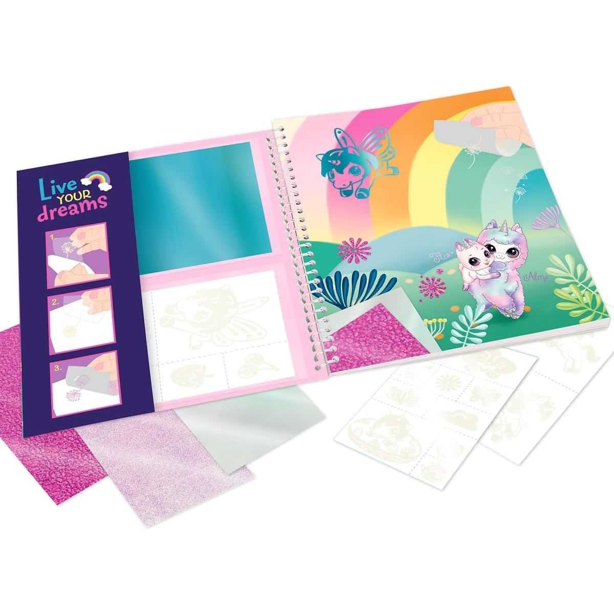 Carte de colorat Ylvi Stick and Shine, Depesche - eMAG.ro