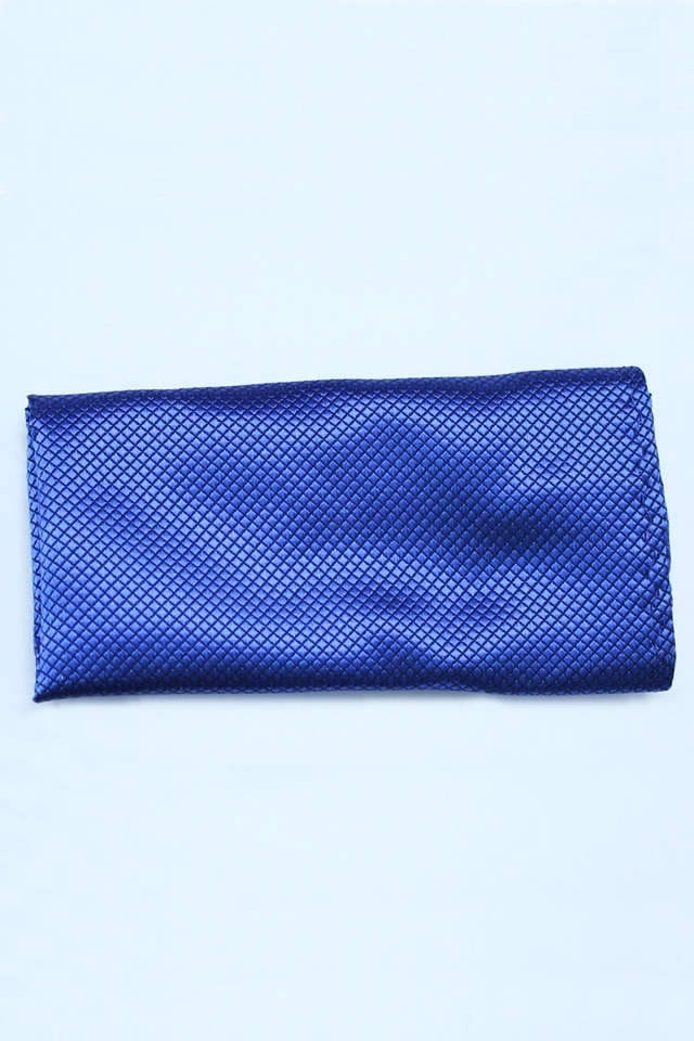 Set papion si batista pentru sacou, albastru, 12 x 6.5 cm, Ryan Keeper ...