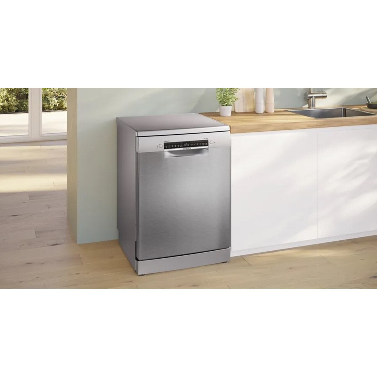 Masina de spalat vase independenta BOSCH, SMS4HVI00E, Seria 4, Clasa D, 60 cm, anti amprenta ...