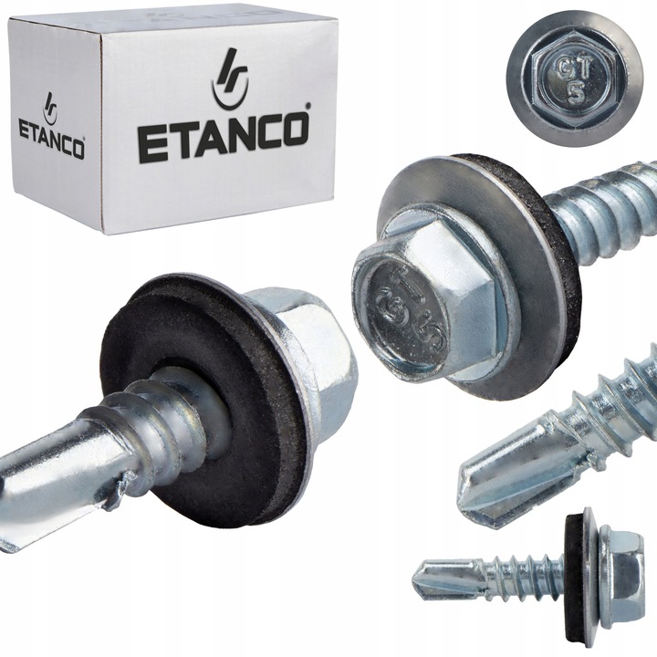 Set 250 Suruburi autoforante pentru metal 5mm, 5, 5x19 mm, ZINCAT, cu ...