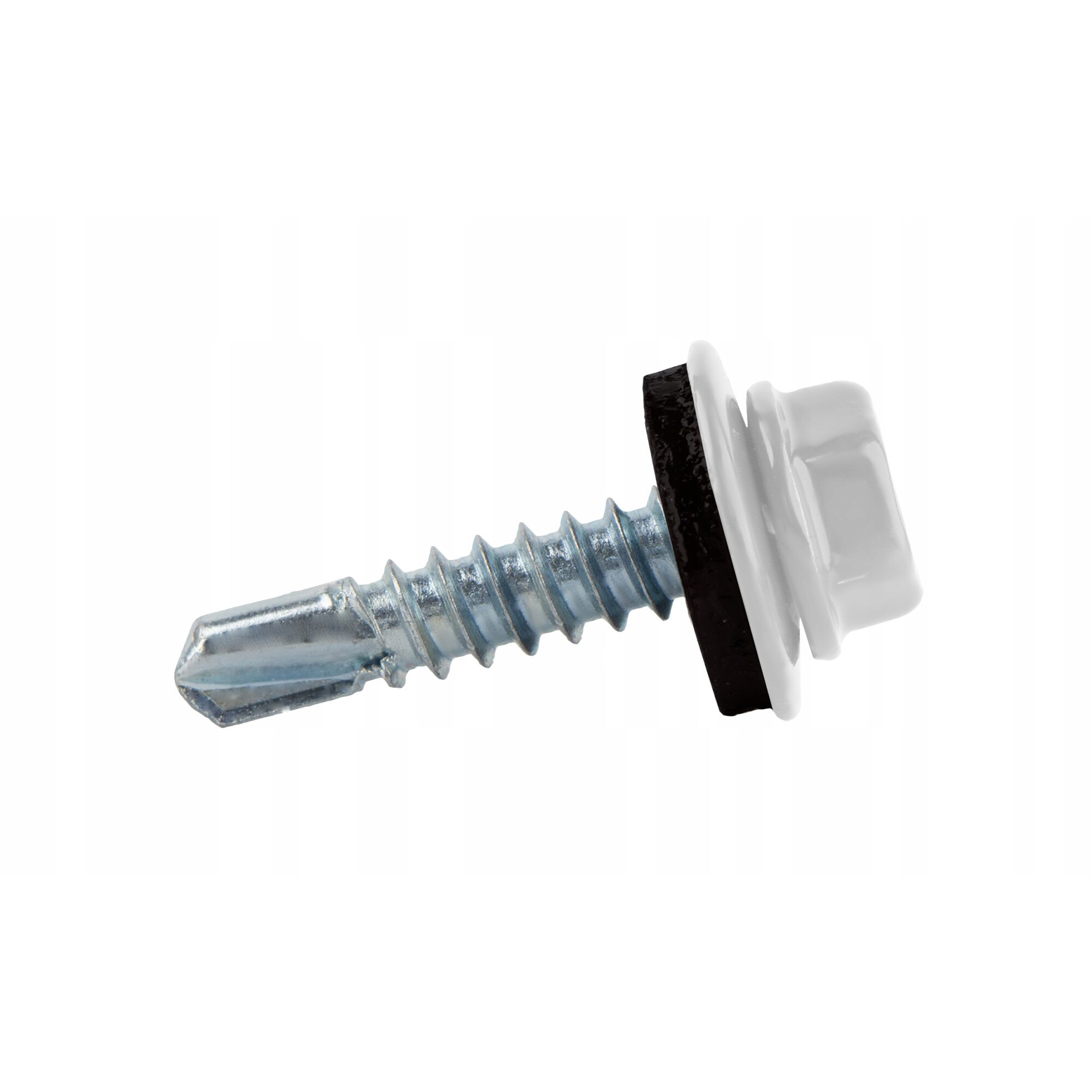 Set 250 Suruburi autoforante pentru metal 5mm, 5, 5x25 mm, RAL 9010, cu ...