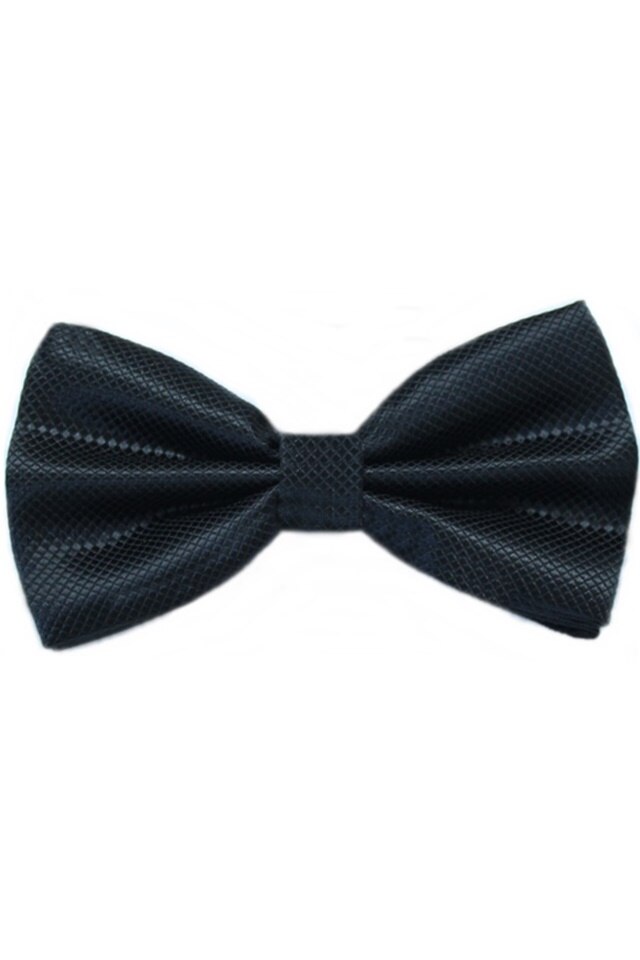 Set papion si batista pentru sacou, negru, 12 x 6.5 cm, Ryan Keeper ...