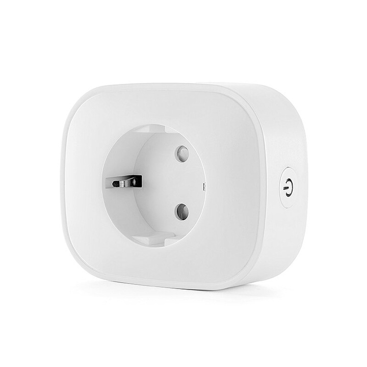 Priza inteligenta, BOMSTOM, ABS, Wi-Fi, Temporizator, Control vocal ...