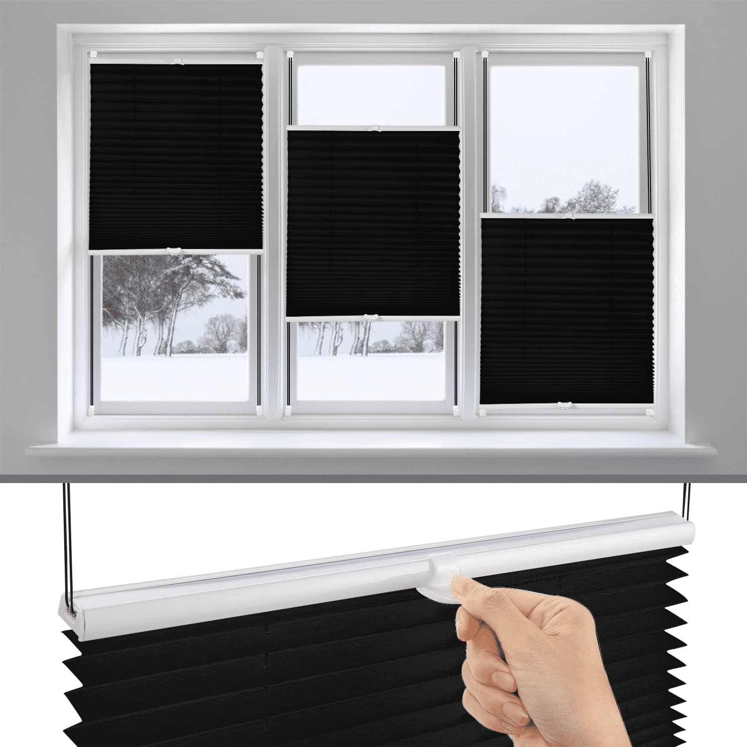 Jaluzea Plisata, Eurohome, pentru Geamuri/ ferestre/ usi din Plastic ...