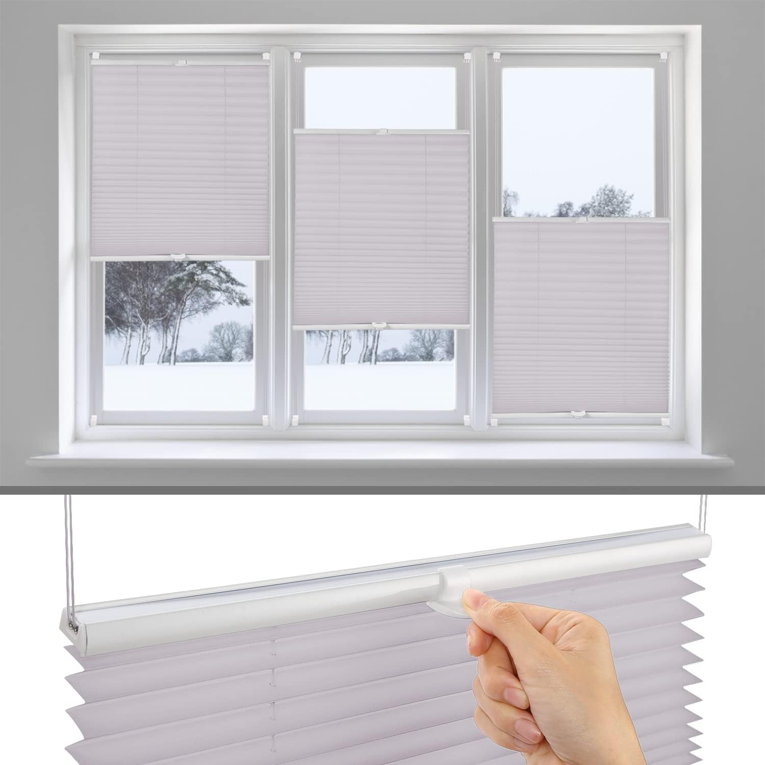 Jaluzea Plisata, Eurohome, pentru Geamuri/ ferestre/ usi din Plastic si ...