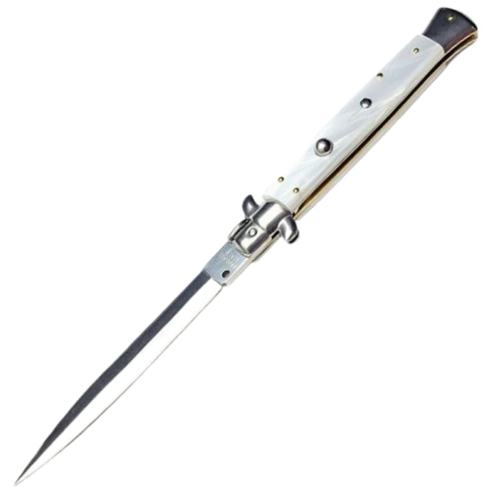 Briceag Stiletto Alb Perlat, 23 cm - eMAG.ro
