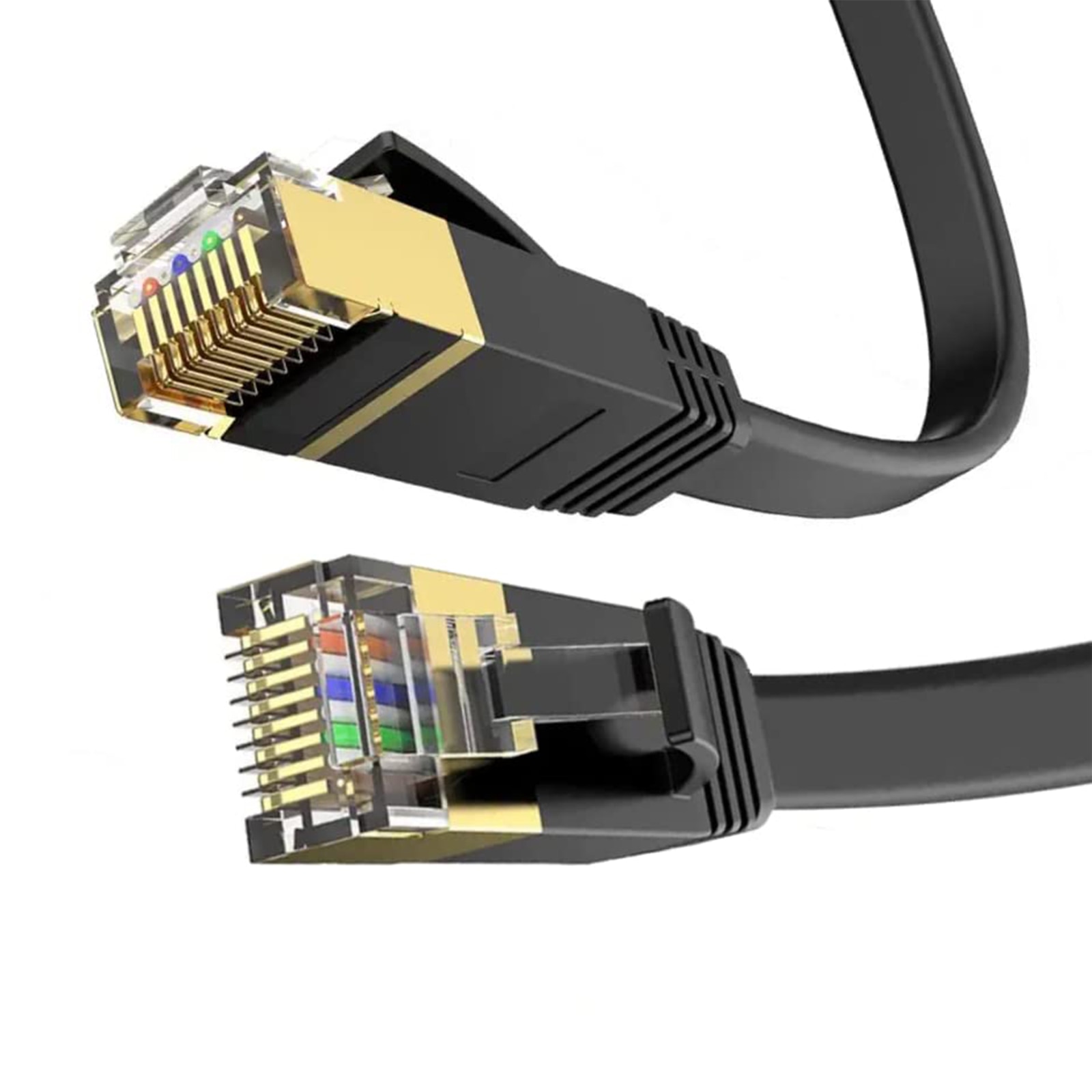 Set 2 cablu internet, Zggzerg, Cu Mufa, CAT6, 1000MbpS, Conector RJ45 ...