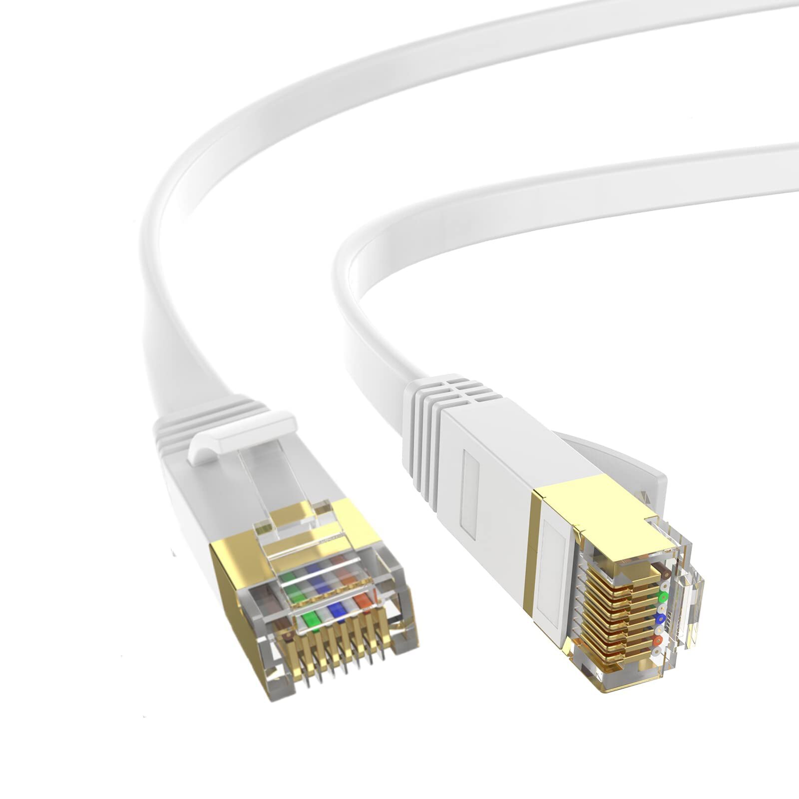 Set 2 cablu internet, Zggzerg, Cu Mufa, CAT6, 1000MbpS, Conector RJ45 ...