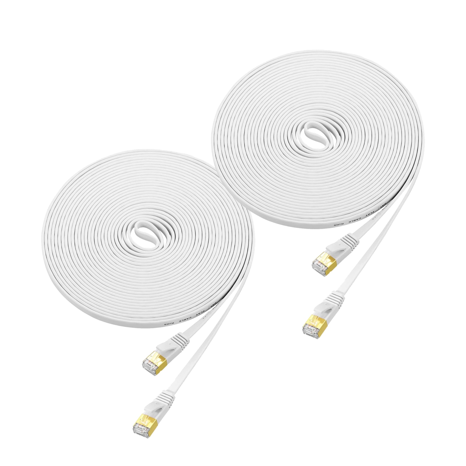 Set 2 cablu internet, Zggzerg, Cu Mufa, CAT6, 1000MbpS, Conector RJ45 ...