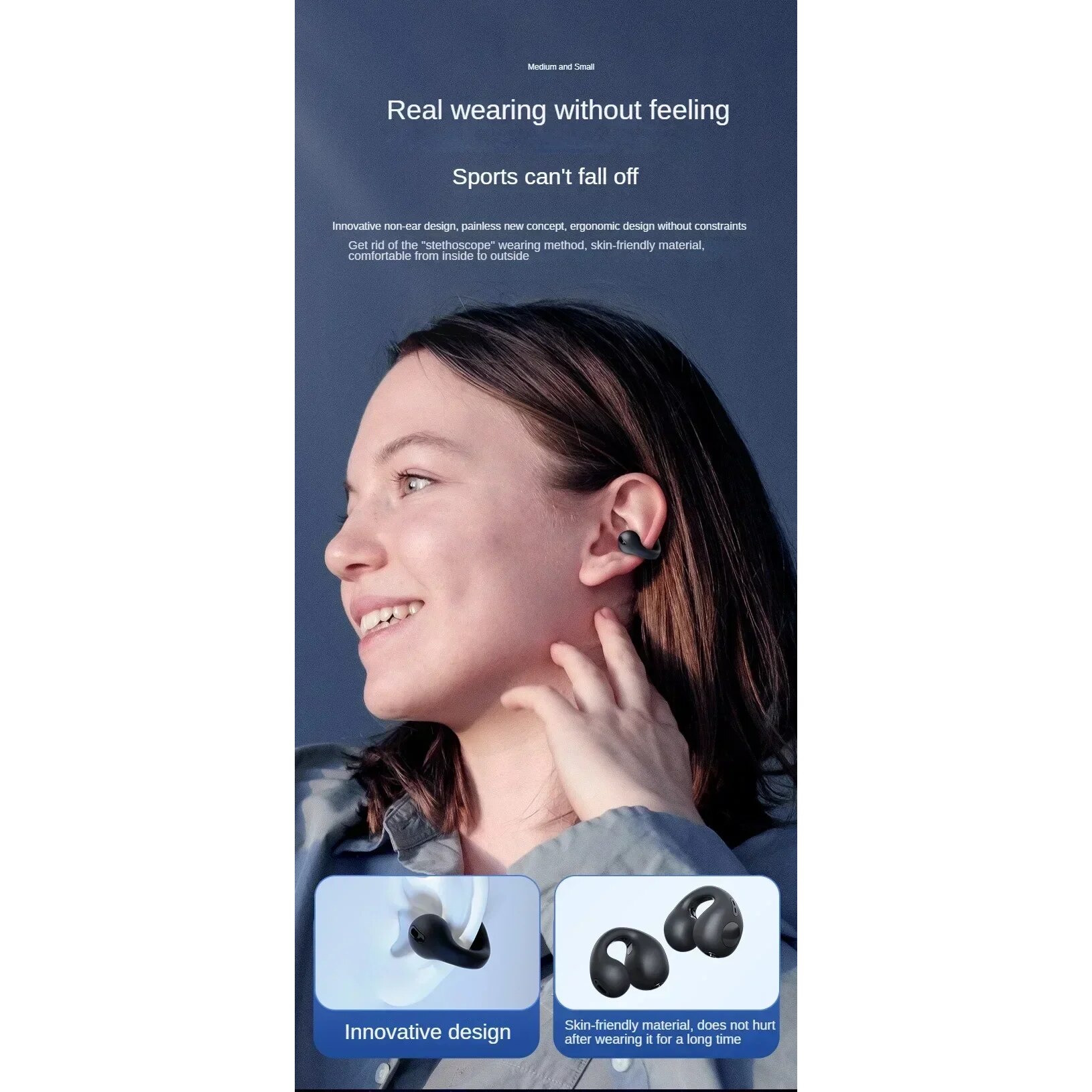 T75 vezeték nélküli fülhallgató, zene/játék mód, zajcsökkentés ...