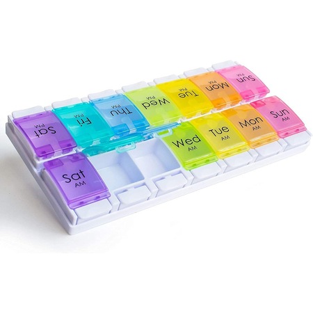 Organizator pastile, Zoojoy, Plastic, Pentru 7 zile, Multicolor - eMAG.ro