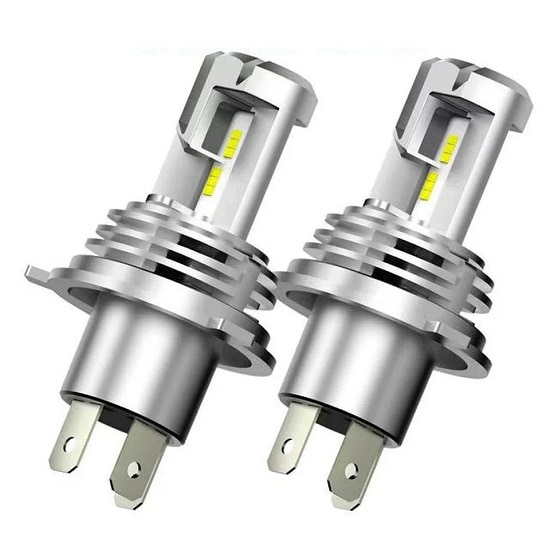 Set 2X Becuri Auto, Led H4, 100w, Plug & Play, 6500k, 12V, Alb ...