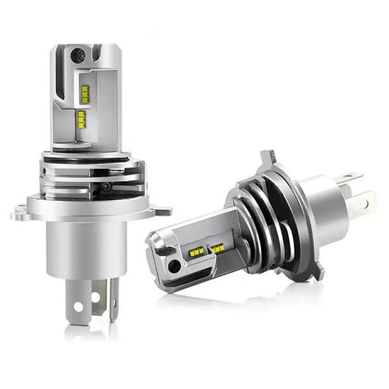 Set 2X Becuri Auto, Led H4, 100w, Plug & Play, 6500k, 12V, Alb ...