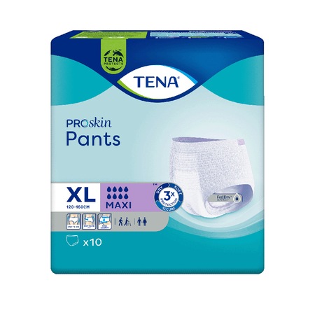 Nedvszívó bugyi TENA Pants ProSkin Maxi XL 120-160 cm, 10 db-os csomag ...