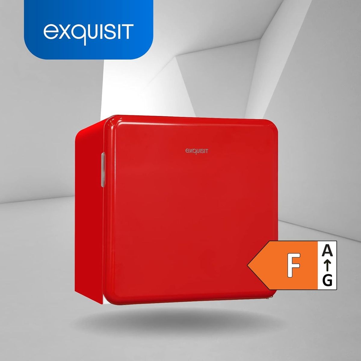 Mini frigider retro Exquisit, H 50 cm, capacitate 47 litri, ideal ...