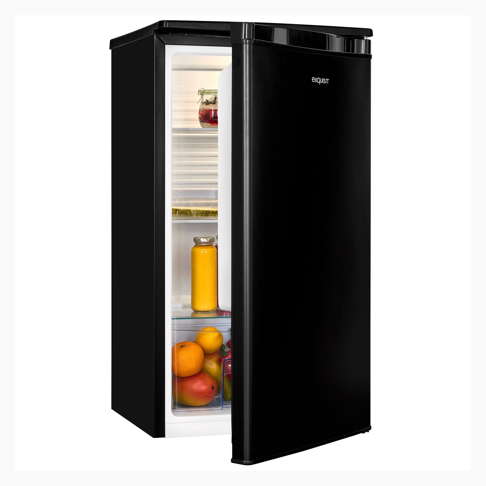 Mini frigider Exquisit, H 84.3 cm, capacitate 75 litri, usa reversibila ...